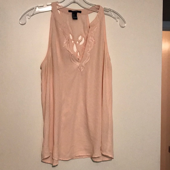 Forever 21 | Tops | Blush Sleeveless Blouse With Back Cutouts | Poshmark
